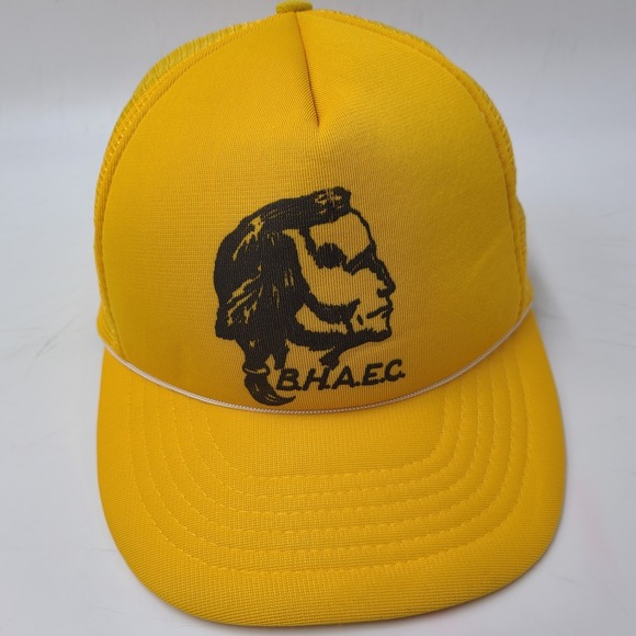 Civic Caps | Accessories | Vintage Trucker Hat Snapback Mesh Yellow ...